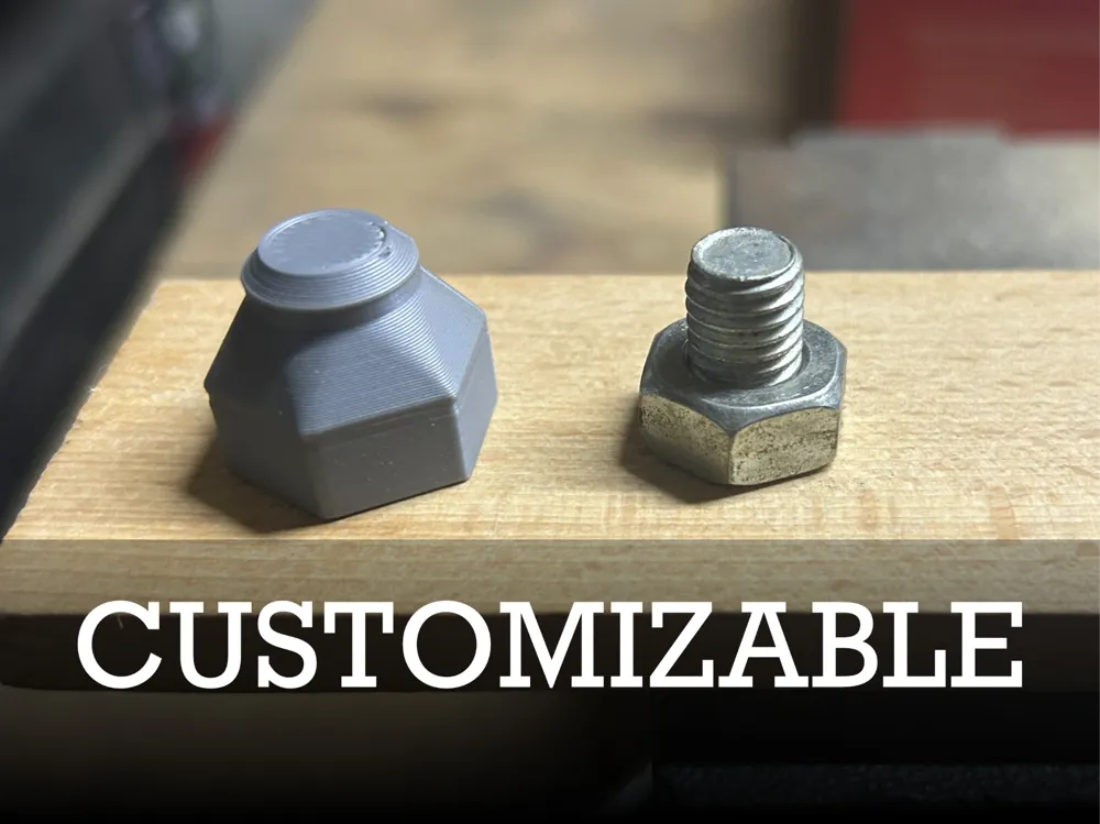 Screw Nut Bolt Cover Cap Customizable by Nagy MakerWorld: Download Free ...