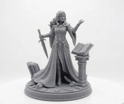 The Arcane Sorceress-D&D-The Breach - Free 3D Print Model - MakerWorld