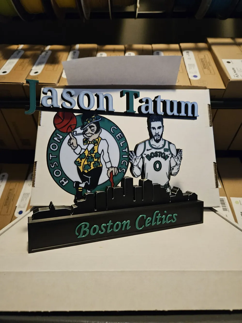 NBA - Boston Celtics Jason Tatum Display - Free 3D Print Model - MakerWorld
