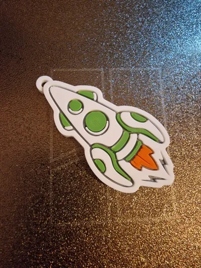 UFO Doodle Keychain by NickR1983 - MakerWorld