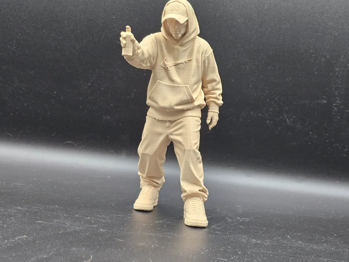Graffiti Sprayer Figure - Free 3D Print Model - MakerWorld
