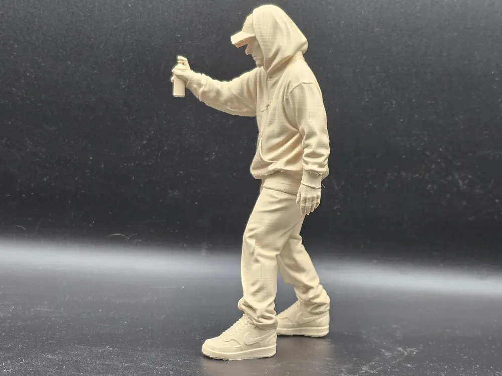Graffiti Sprayer Figure - Free 3D Print Model - MakerWorld