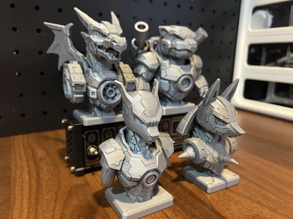 Mecha Pokemon Series - Charizard Bust statue by AT62 MakerWorld ...