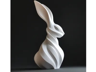 Modern Low Poly Bunny V2 by Joka14 - MakerWorld