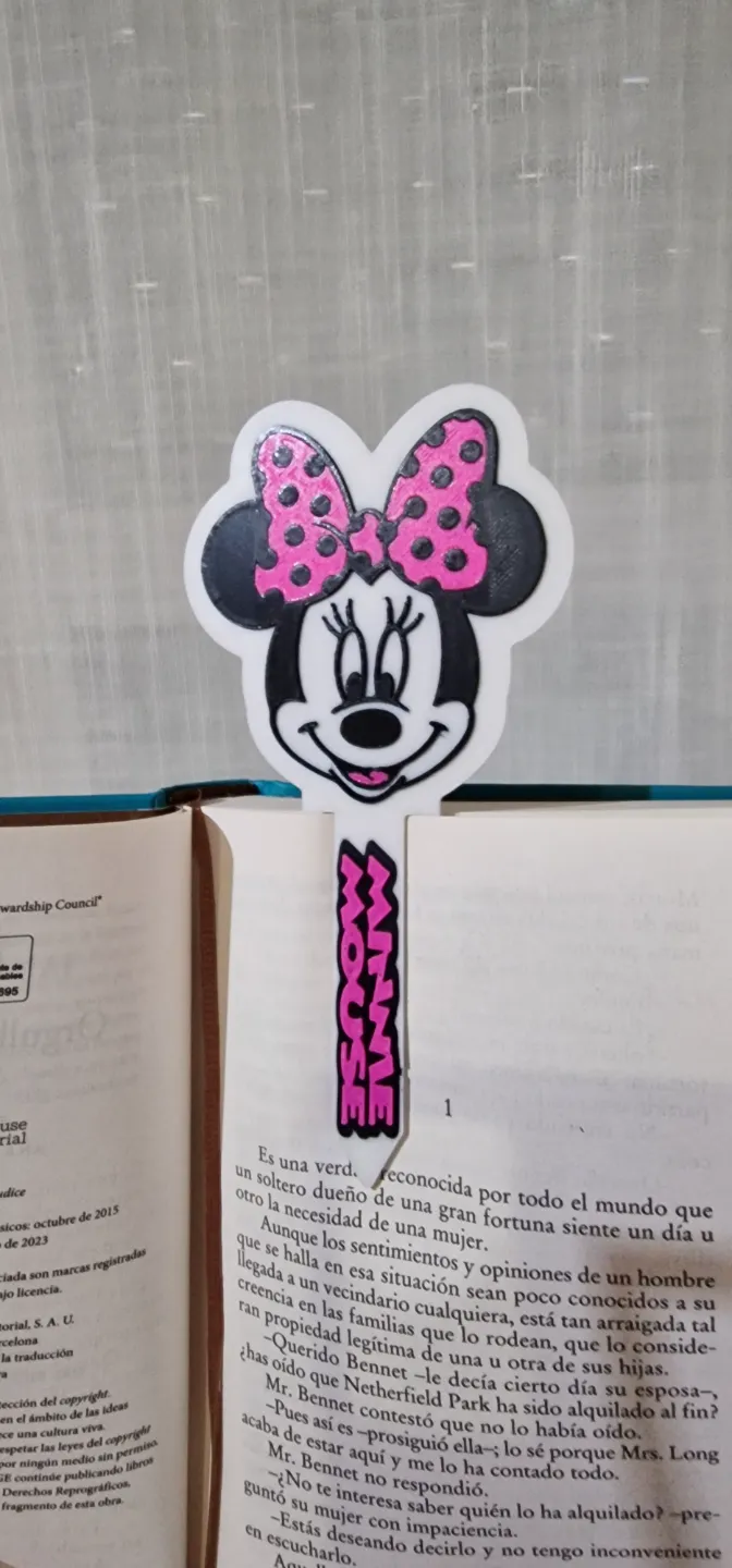 MINNIE MOUSE bookmark Marcador libros MINNIE MOUSE by darvil66 - MakerWorld