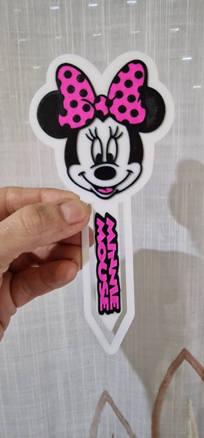 MINNIE MOUSE bookmark Marcador libros MINNIE MOUSE by darvil66 - MakerWorld