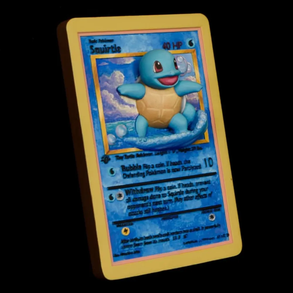 Squirtle 3D Printable Pokémon Card; Pokemon TCG - Free 3D Print Model ...