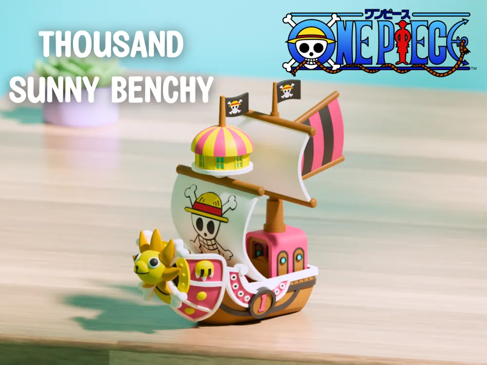 Thousand Sunny One Piece Benchy by frekkodesigns MakerWorld: Download ...