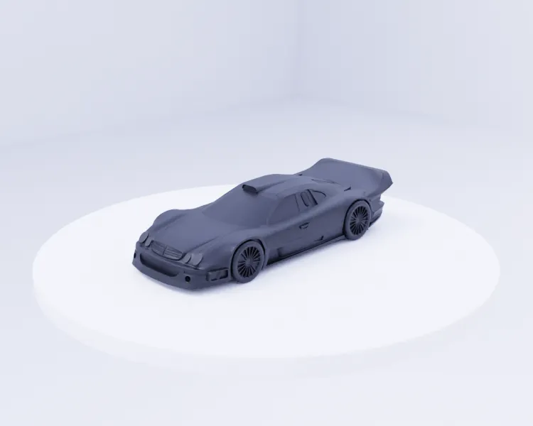 Mercedes CLK GTR - Legendary GT1 Race Car Model - Free 3D Print Model ...