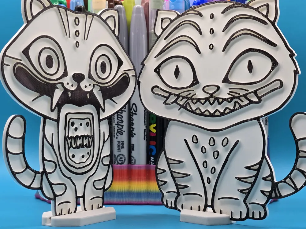 Derpy Tiger Kpop Demon Hunters Coloring by Merilno3D MakerWorld ...