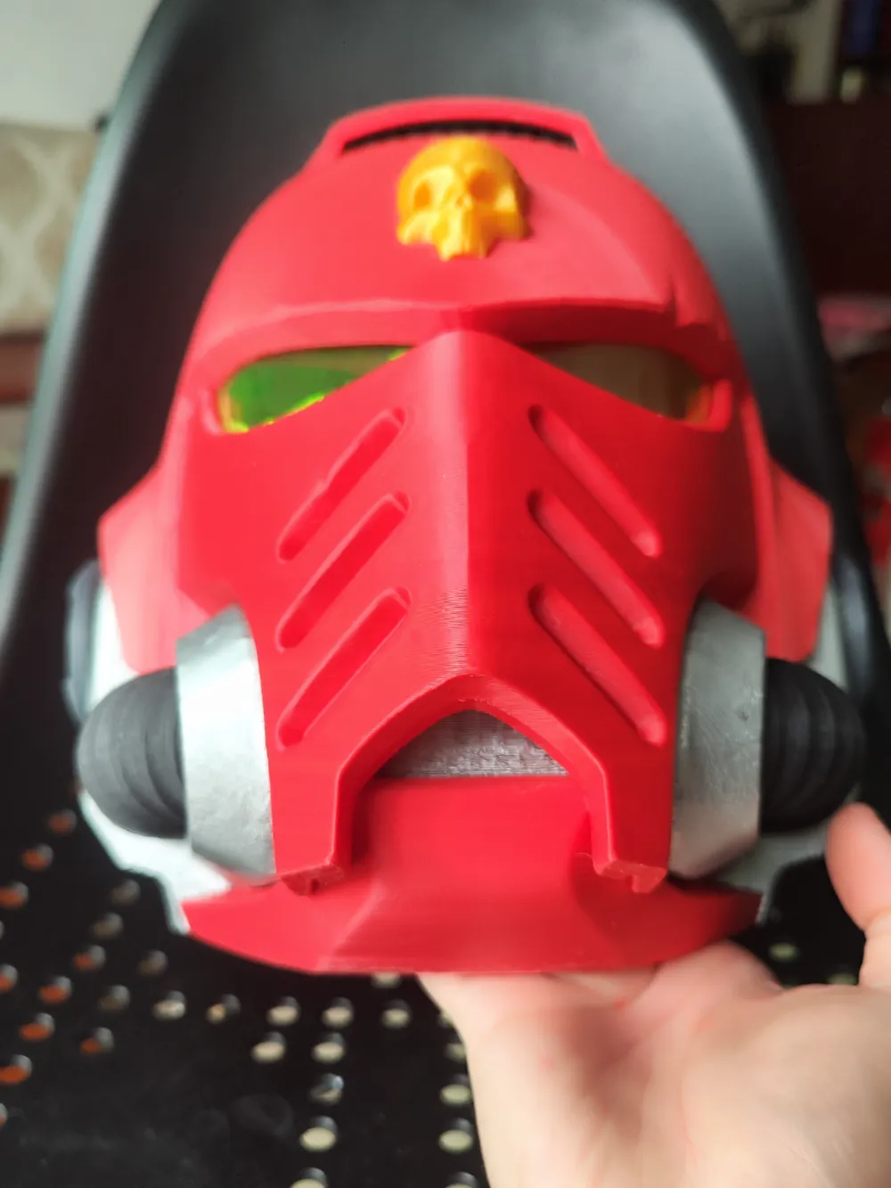 Space Marine Blood Angels Mk X Helmet（NO AMS） by 箱庭猫猫 - MakerWorld