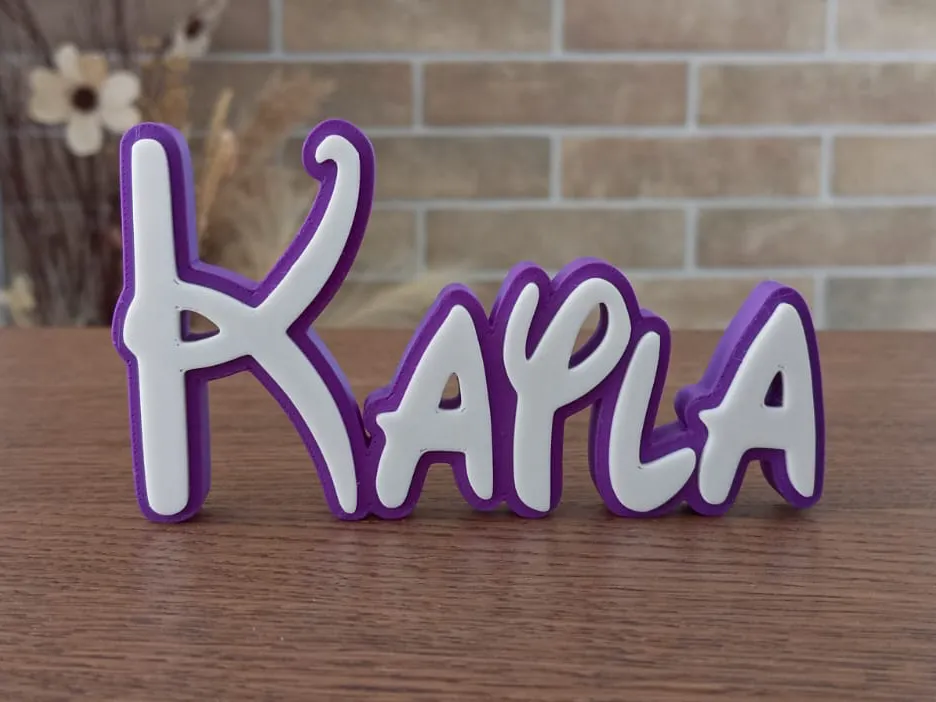 Disney Name Sign Kayla Kid Room Wall Decor Tag by Fabbiotto MakerWorld ...