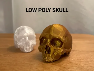 Low Poly Skull by ENIQUE3DMakerWorld: Download Free 3D Models