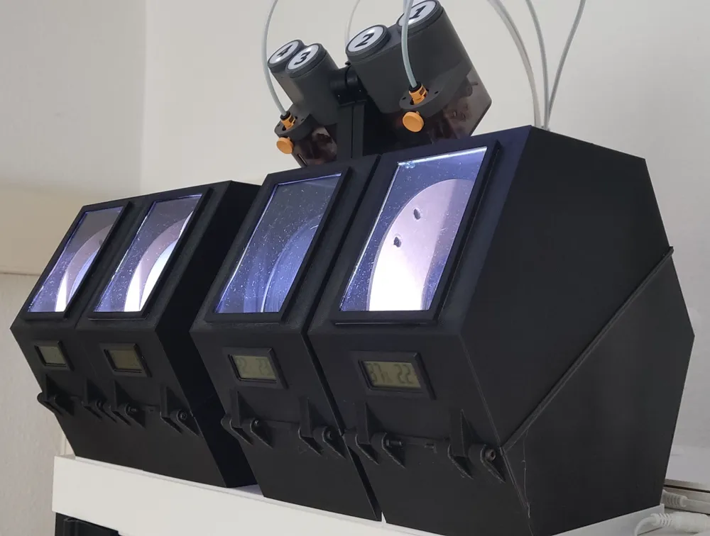 AMS Lite Hexagon Drybox - LED MOD by bodenseefisch - MakerWorld