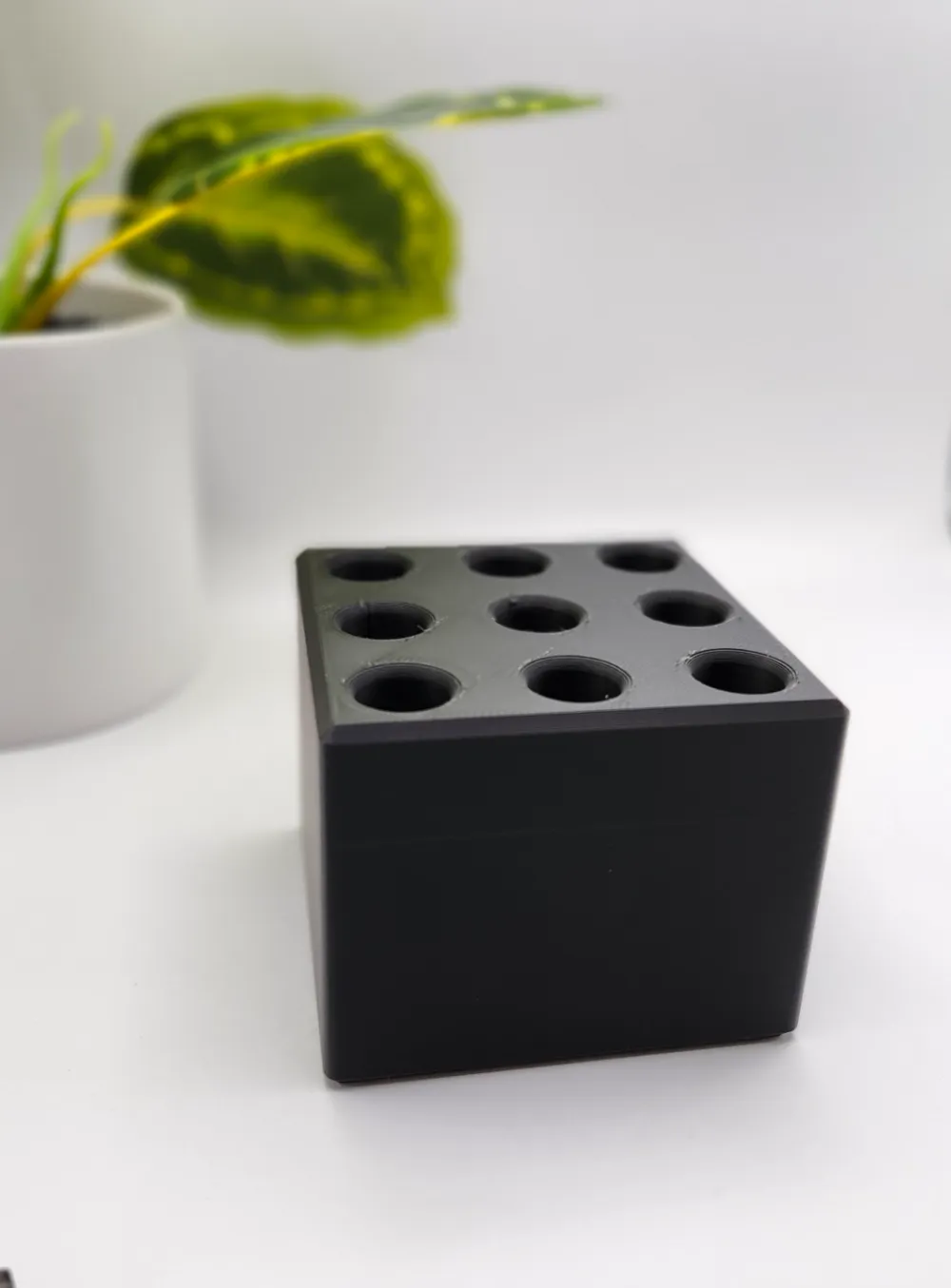 Sleek Modern Pen Cube desktop display for 9 pens by SilentYetiDesigns ...