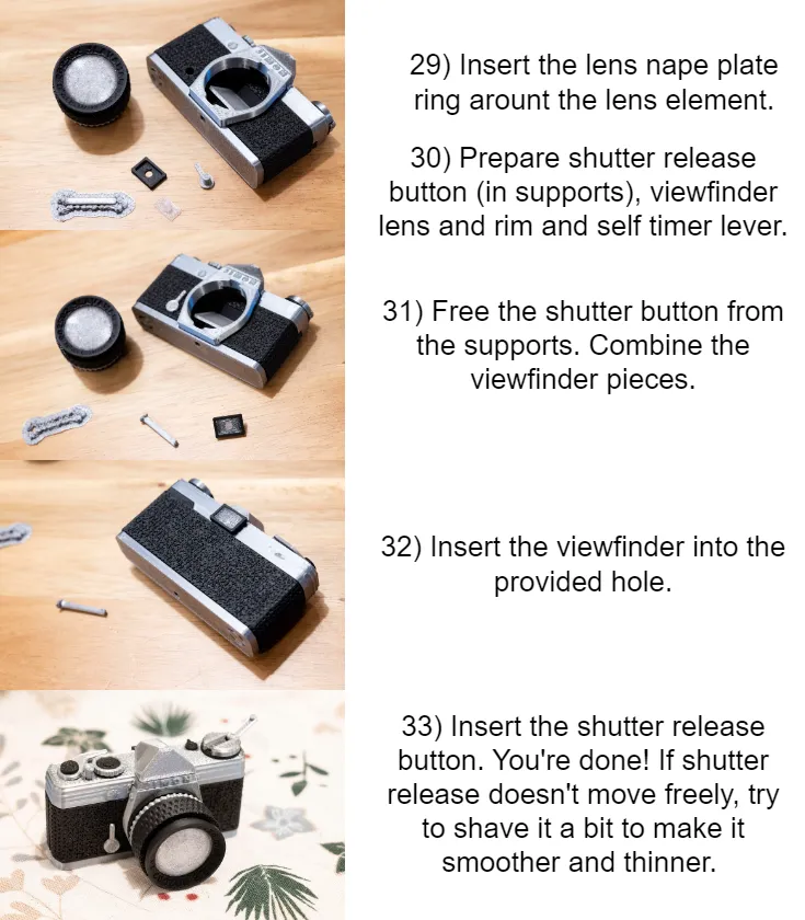 Analog film camera scale model - many functions - Free 3D Print Model ...