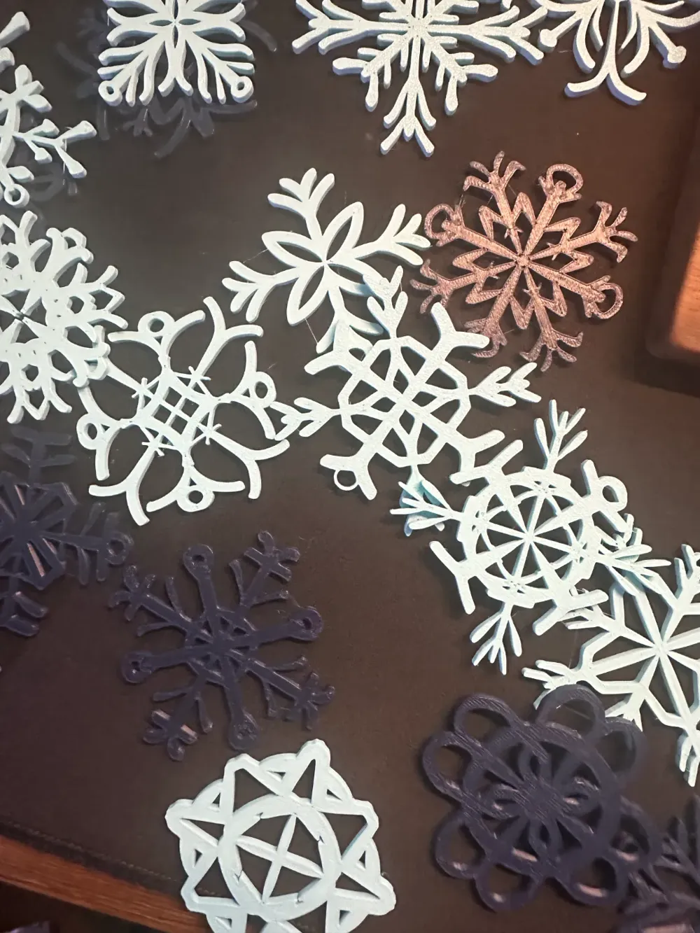 Snowflake Christmas Tree Decoration. 33 snowflakes by Abstractia Design ...