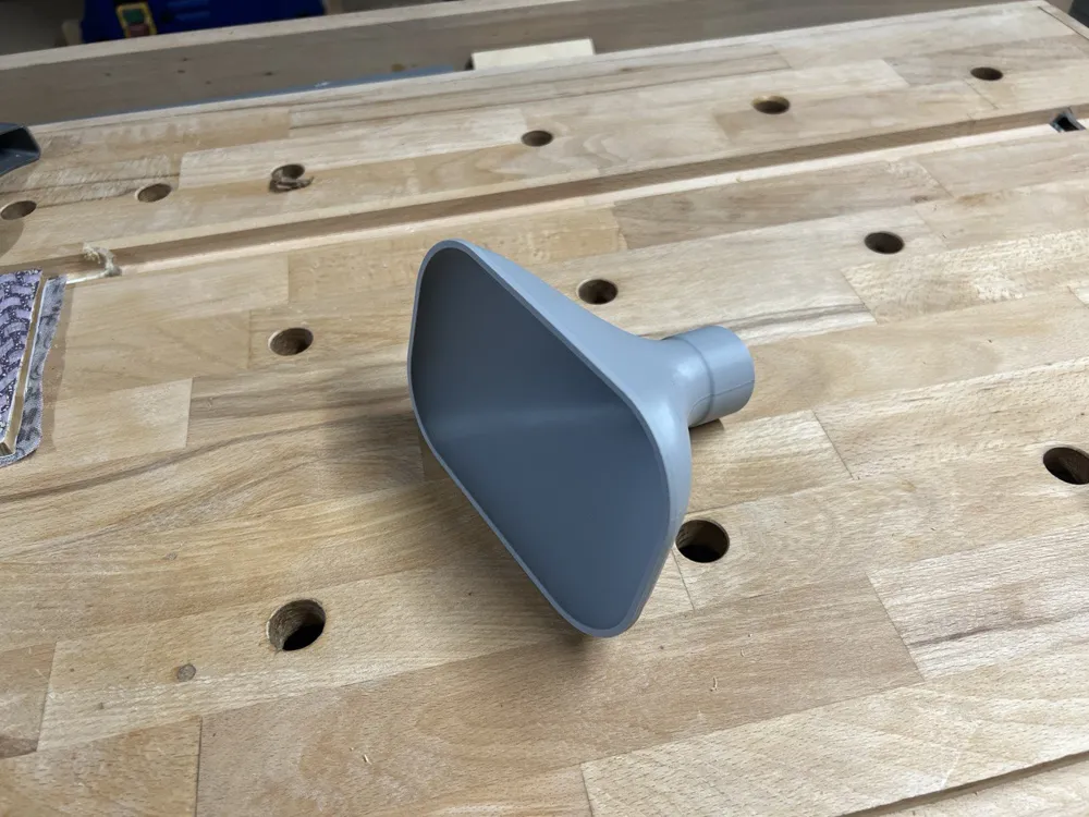 Funnel for flexible hose for dust extraction - Free 3D Print Model ...