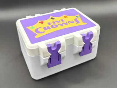 Five Crowns Card Box - SnapLock Remixed by mteomarch MakerWorld ...
