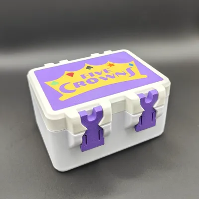 Five Crowns Card Box - SnapLock Remixed by mteomarch MakerWorld ...