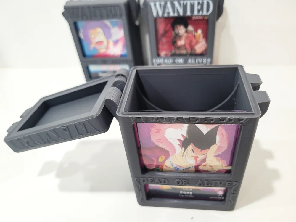 One Piece Card Game Leader Deck Box Rugged Secure - Free 3D Print Model ...