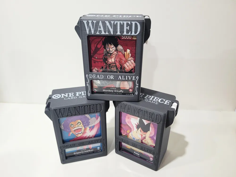 One Piece Card Game Leader Deck Box Rugged Secure - Free 3D Print Model ...