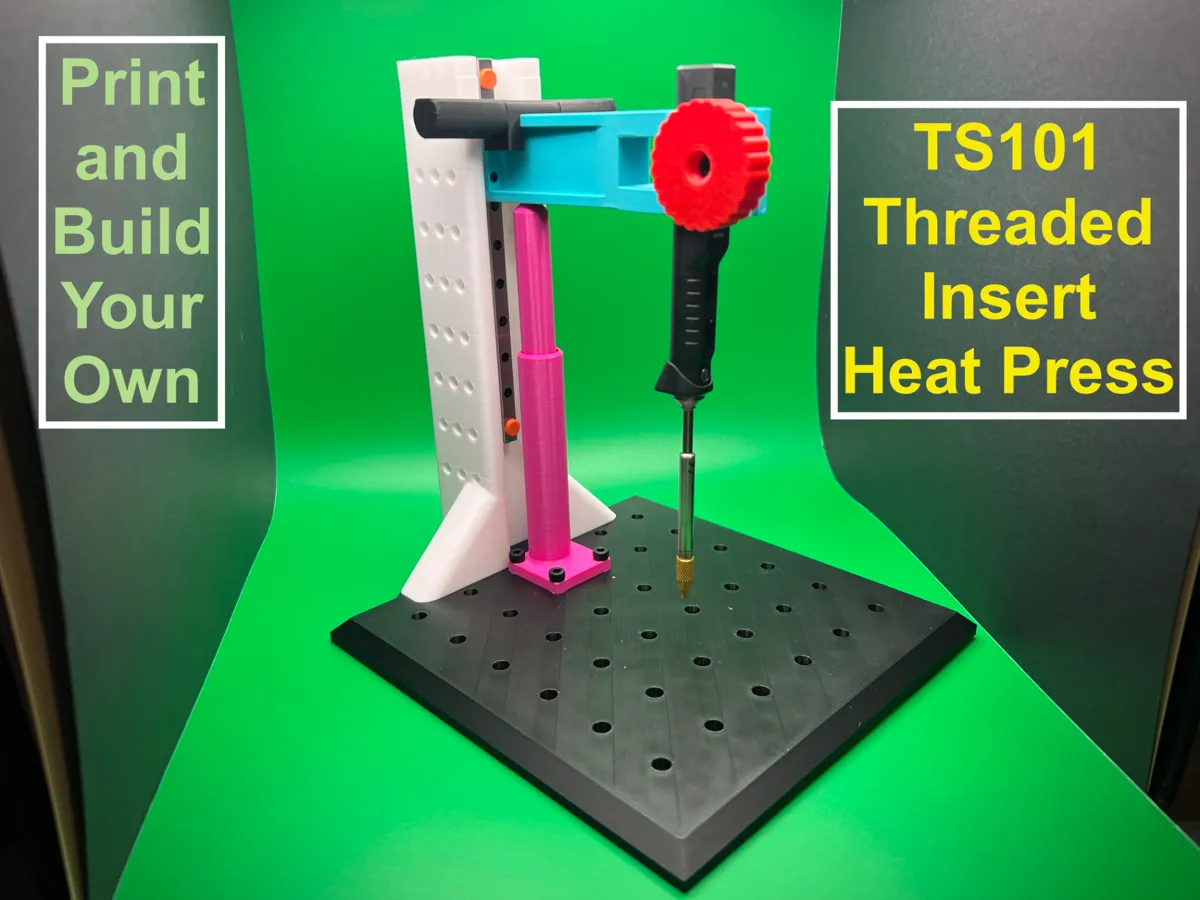TS101 Threaded Insert Heat Press - Free 3D Print Model - MakerWorld