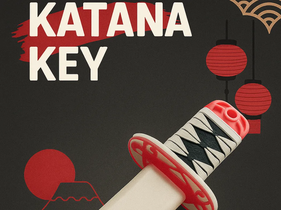 KATANA KEY COVER - Free 3D Print Model - MakerWorld
