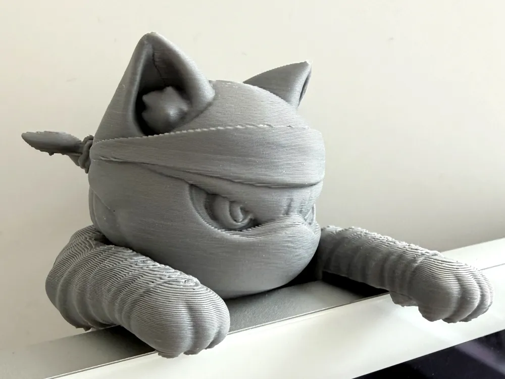 Ninja-Katzen-Monitor-Kumpel – Kostenloses 3D-Druckmodell – MakerWorld