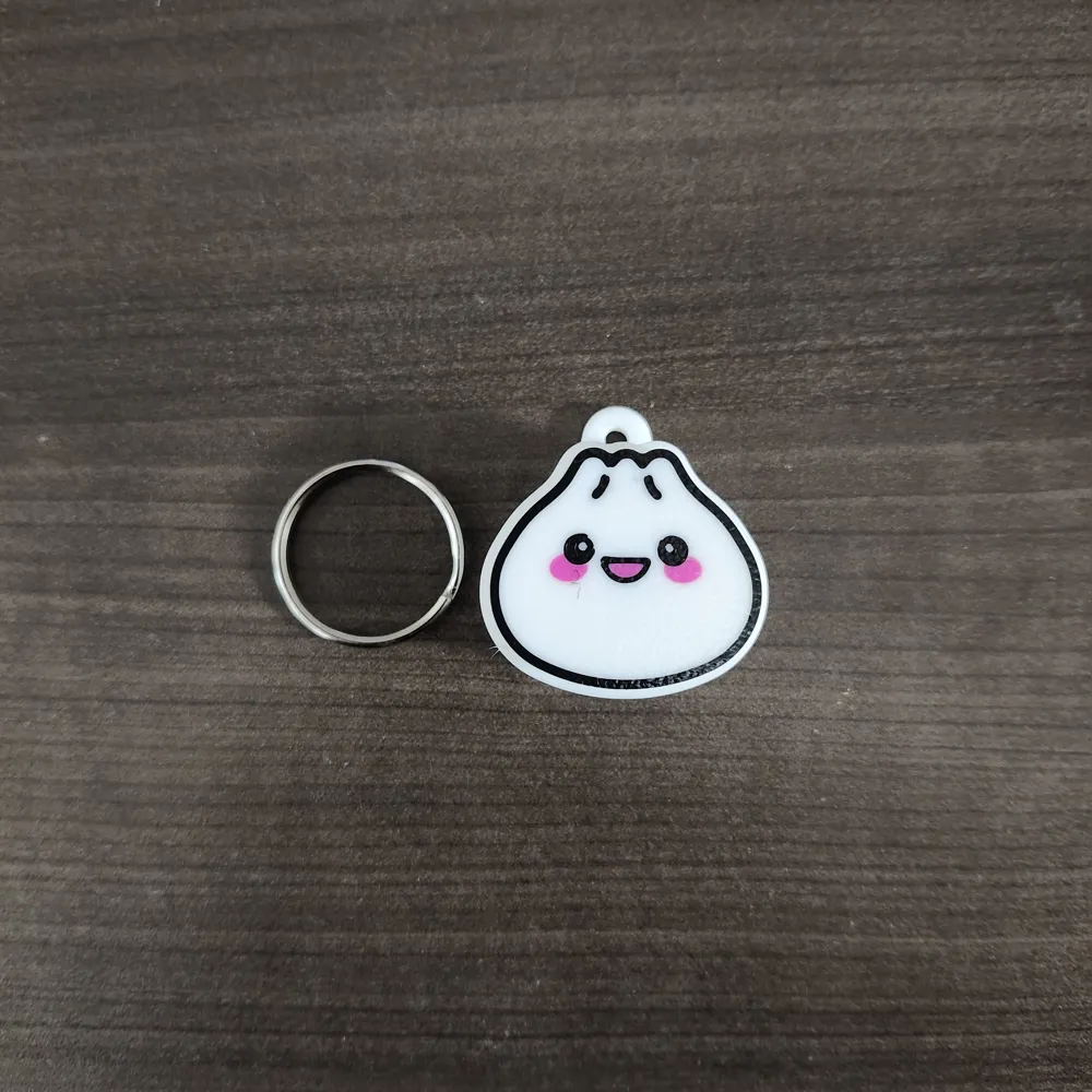 Kawaii Dumpling Clicker Key Chain - Free 3D Print Model - MakerWorld