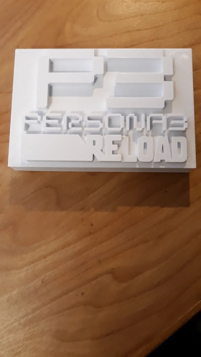 persona 3 reload logo sign by user_1297242648 - MakerWorld
