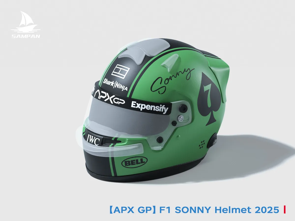 【APXGP】F1: Apex Sonny Hayes (Brad Pitt) Racing Helmet F1 Helmet Movie ...