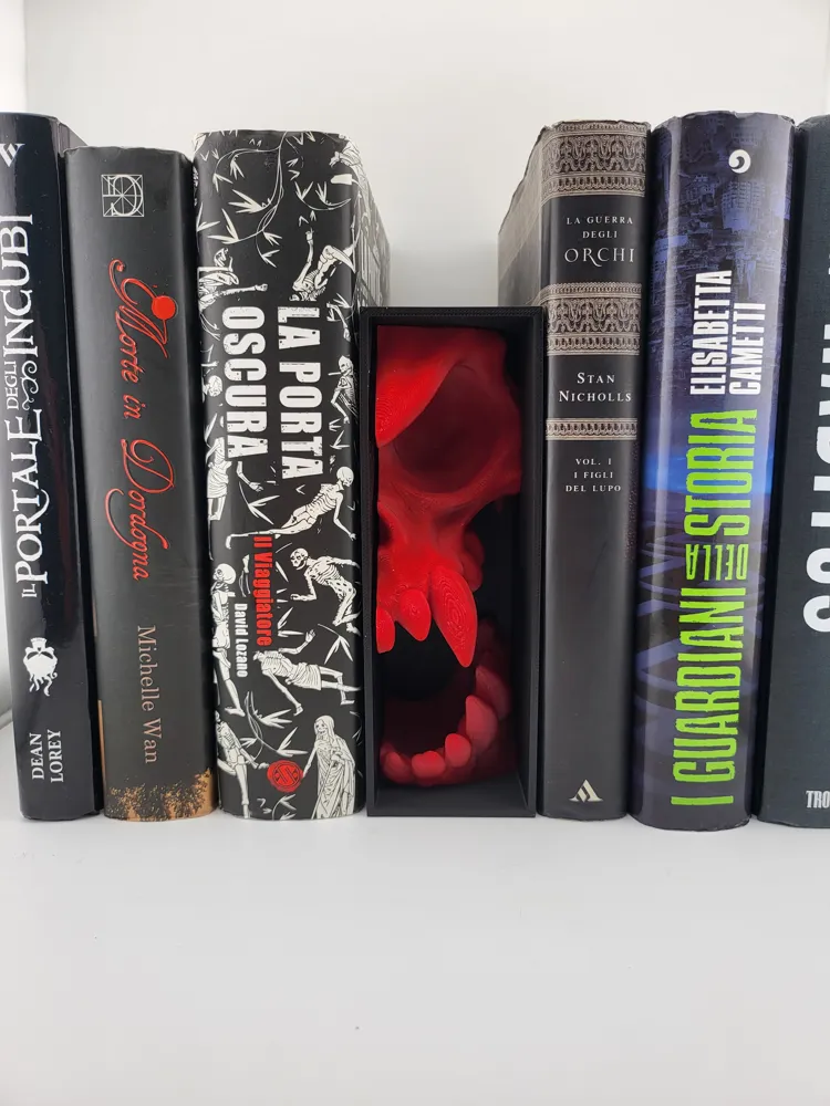 Scream Skull Book Nook Horror art Shelf Insert by Mad power MakerWorld ...