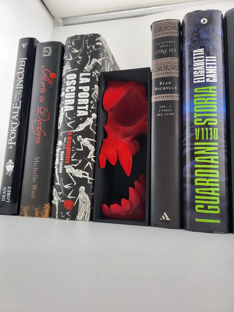 Scream Skull Book Nook Horror art Shelf Insert by Mad power MakerWorld ...