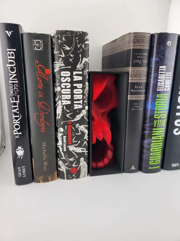 Scream Skull Book Nook Horror art Shelf Insert by Mad power MakerWorld ...