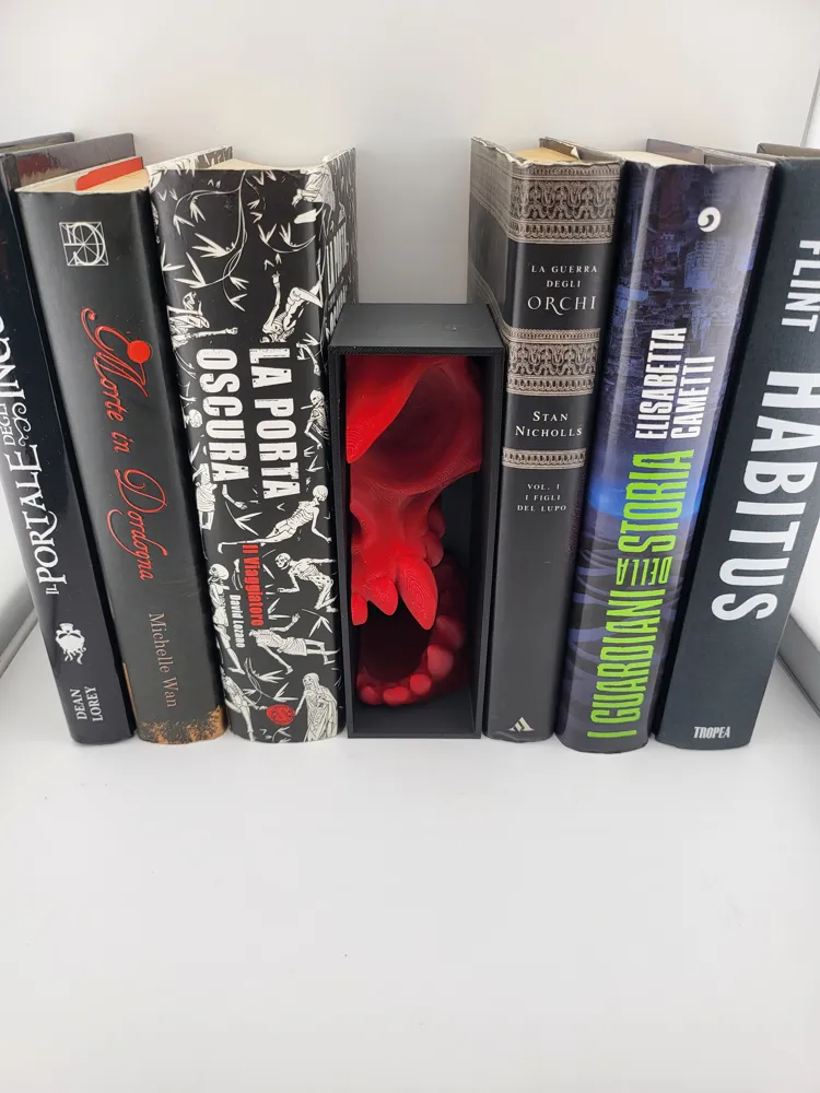 Scream Skull Book Nook Horror art Shelf Insert by Mad power MakerWorld ...