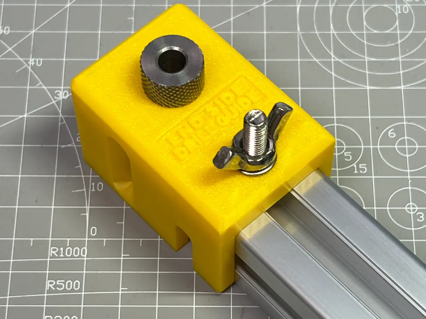 【3030】End Face Side Hole Fixture M14 Knurled Drill Bushing Version by ...