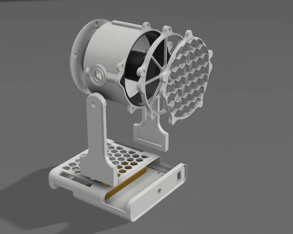 90mm CPU fan solder fume extractor - Free 3D Print Model - MakerWorld