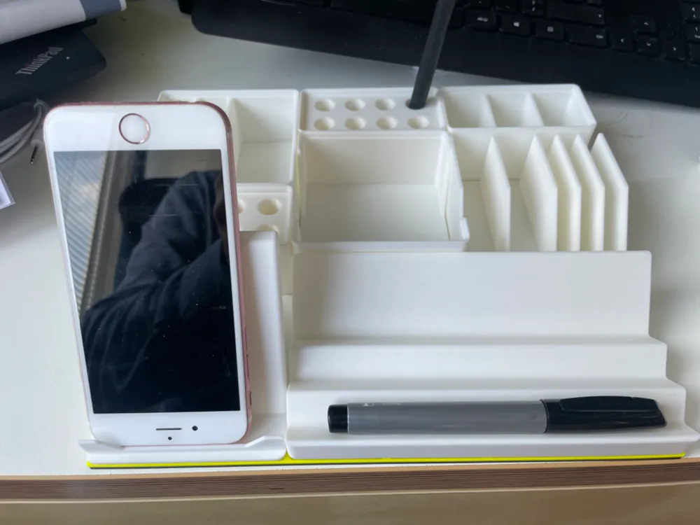 Desk Organizer System Gridfinity with pin Remixed by Demig74 - MakerWorld