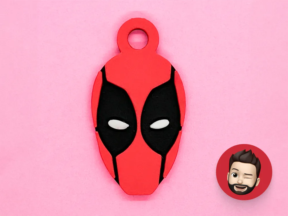 Superheroes Deadpool keychain by nicodeimos - MakerWorld
