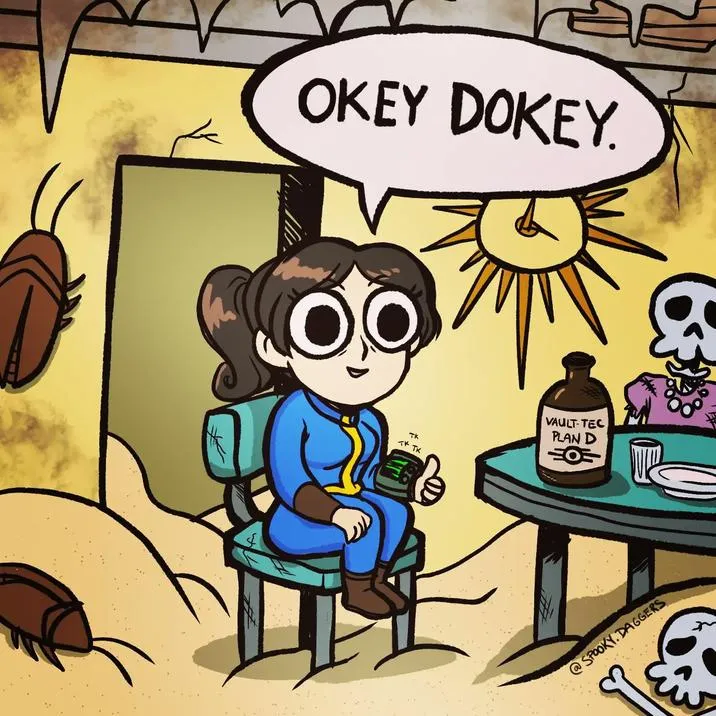 Fallout OKEY DOKEY Keychain - low purge by AsKeNaR - MakerWorld