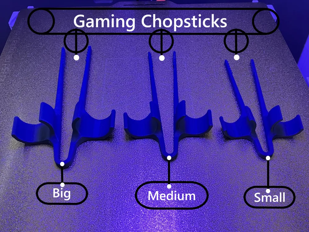 Gaming Chopsticks by Naipop MakerWorld: Download Free 3D Models
