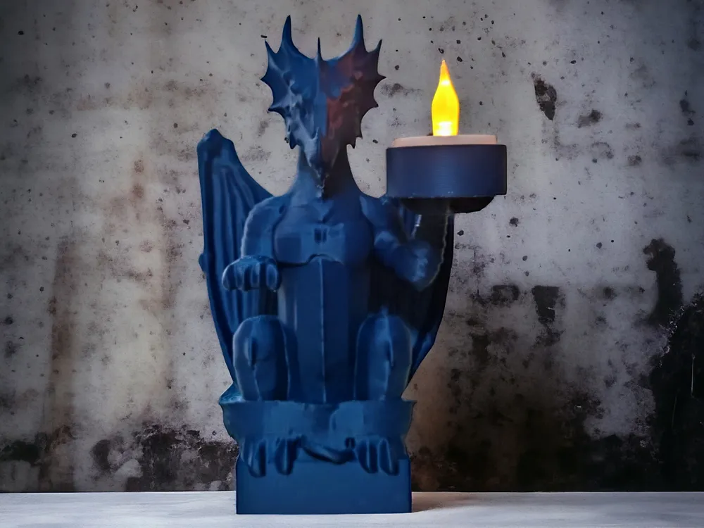 Dragon Candle Holder-Mythical Touch for Your Space by Eclipse 3D ...