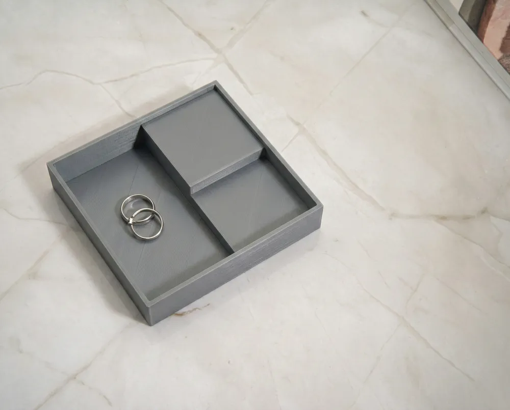 Square multi-level catch all tray - Free 3D Print Model - MakerWorld