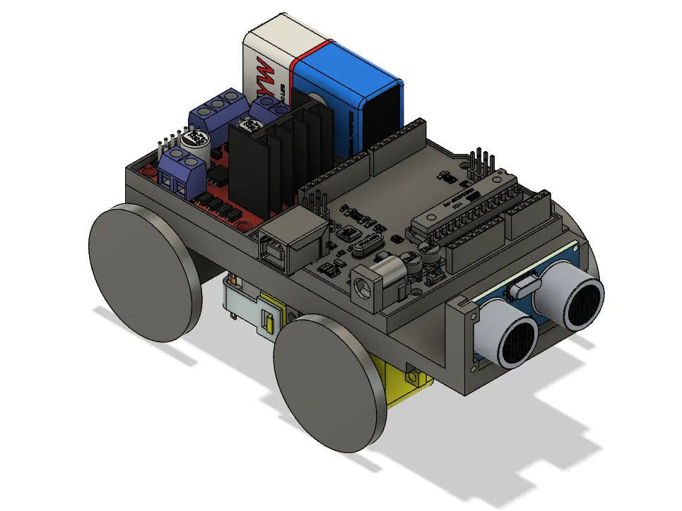 Friction Fit Arduino Uno Powered Car by Soze - MakerWorld