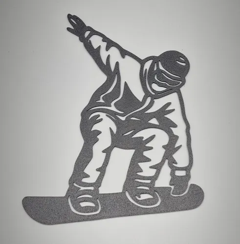 Snowboarder – 2D Wall Art by 2D Wall Art MakerWorld: Download Free 3D ...