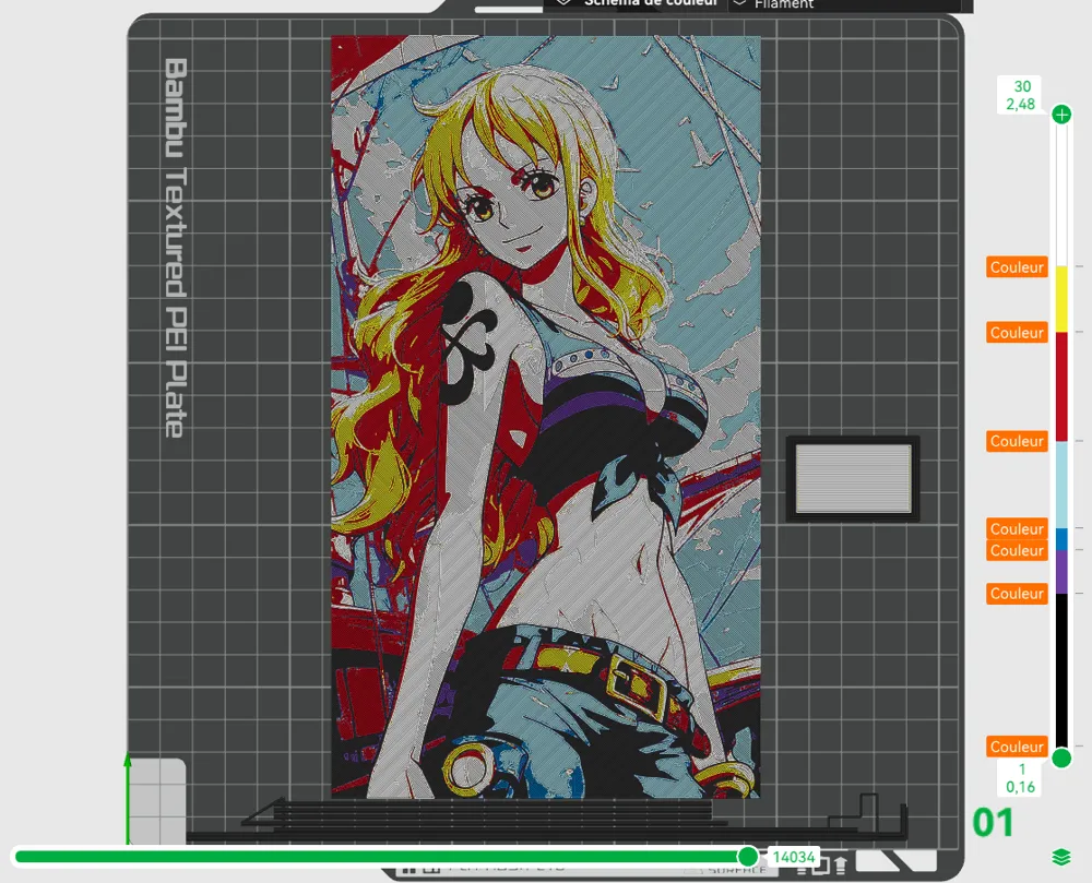 Nami - One piece Hueforge_CM_132x235 by Vincent111 - MakerWorld