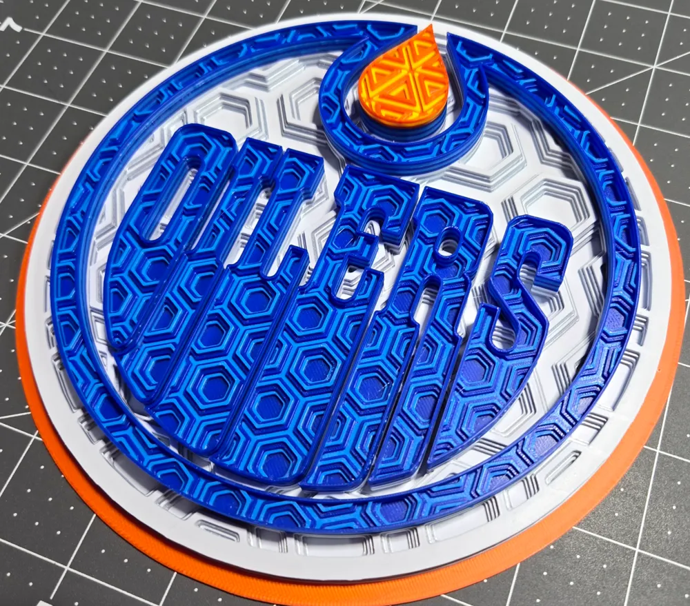 Edmonton Oilers Dimensional Mosaic by Richie Rich Richie Rich - MakerWorld