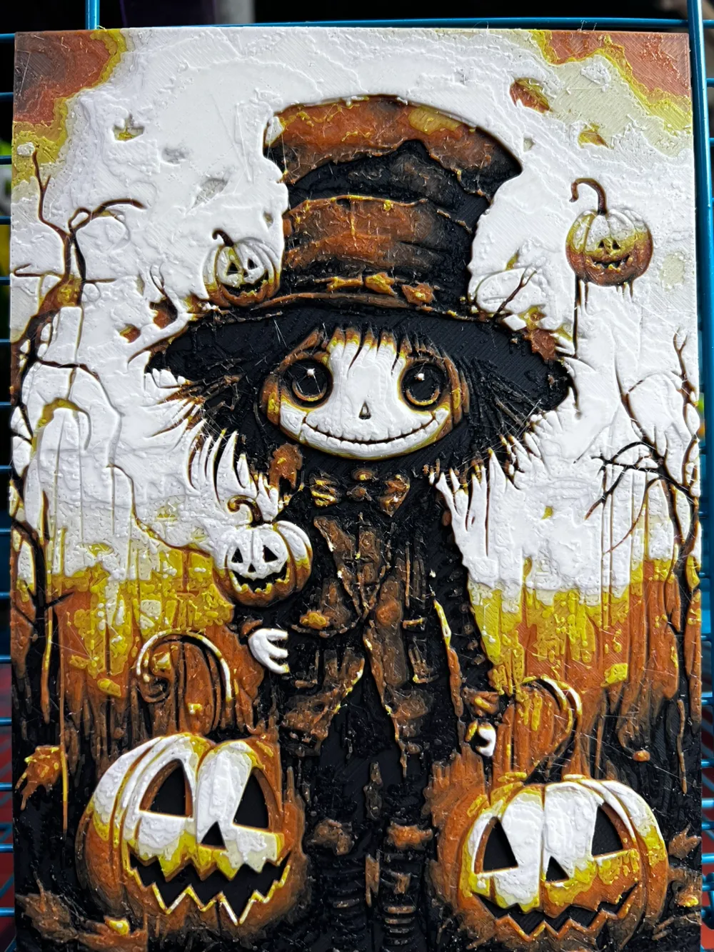 Halloween scarecrow hueforge by Mysstra hueforge 3Dart - MakerWorld