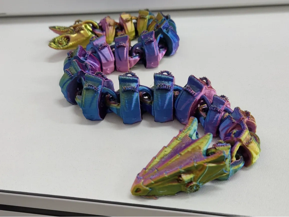 Articulated CyberPunk Mechanical Snake by 3D打印爱好者 - MakerWorld